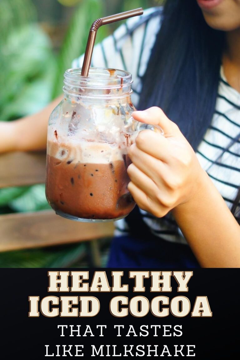 Healthy Iced Cocoa that Tastes Like Chocolate Milkshake
